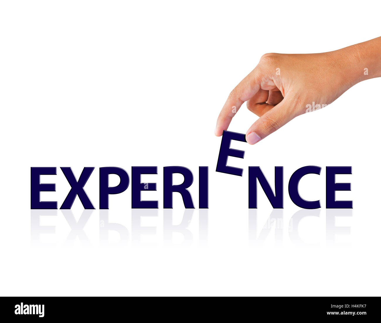 hand and word experience Stock Photo - Alamy
