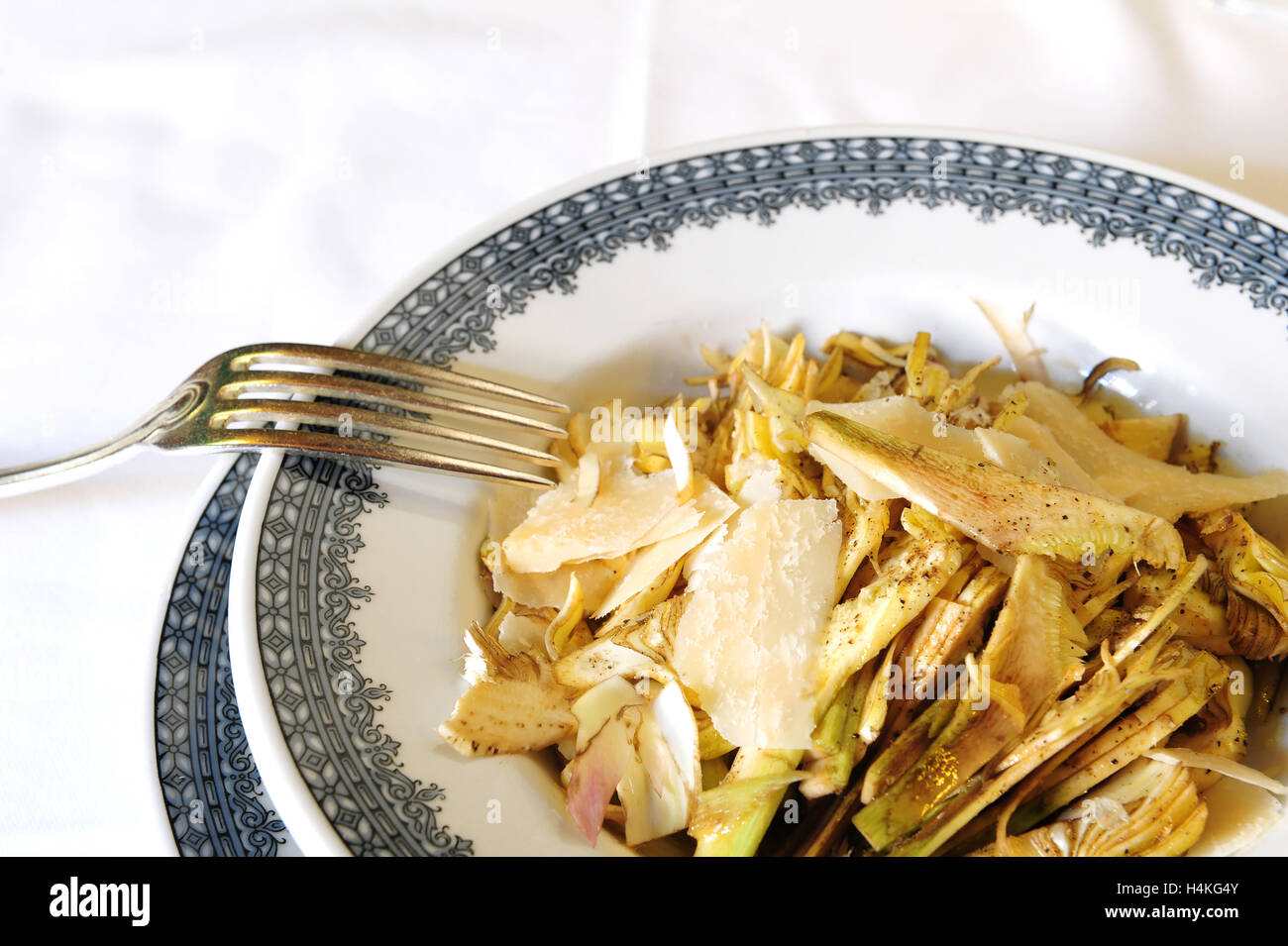 Artichoke salad, Piperno restaurant, Rome, Italy Stock Photo - Alamy