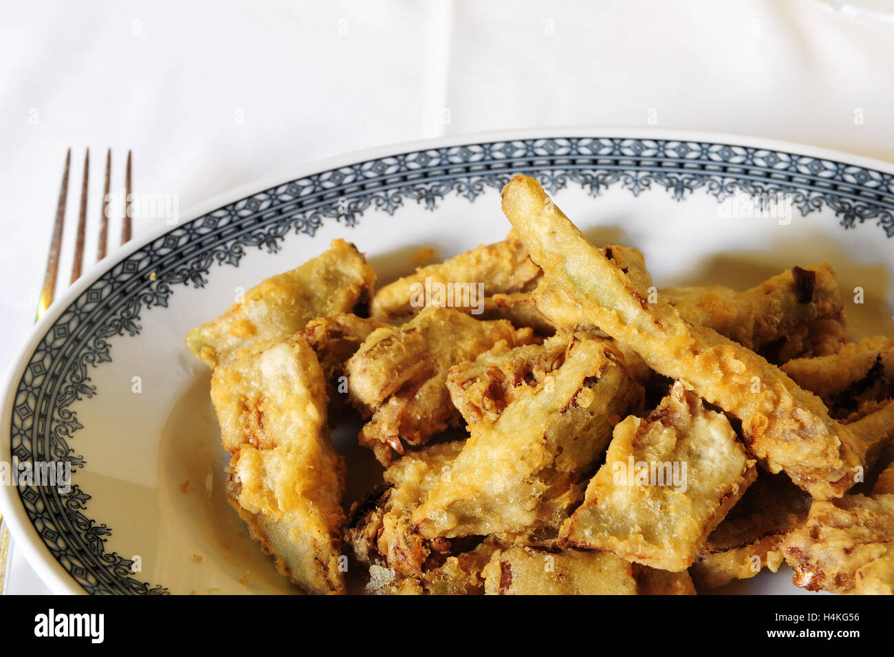 Fried artichokes, Piperno restaurant, Rome, Italy Stock Photo - Alamy