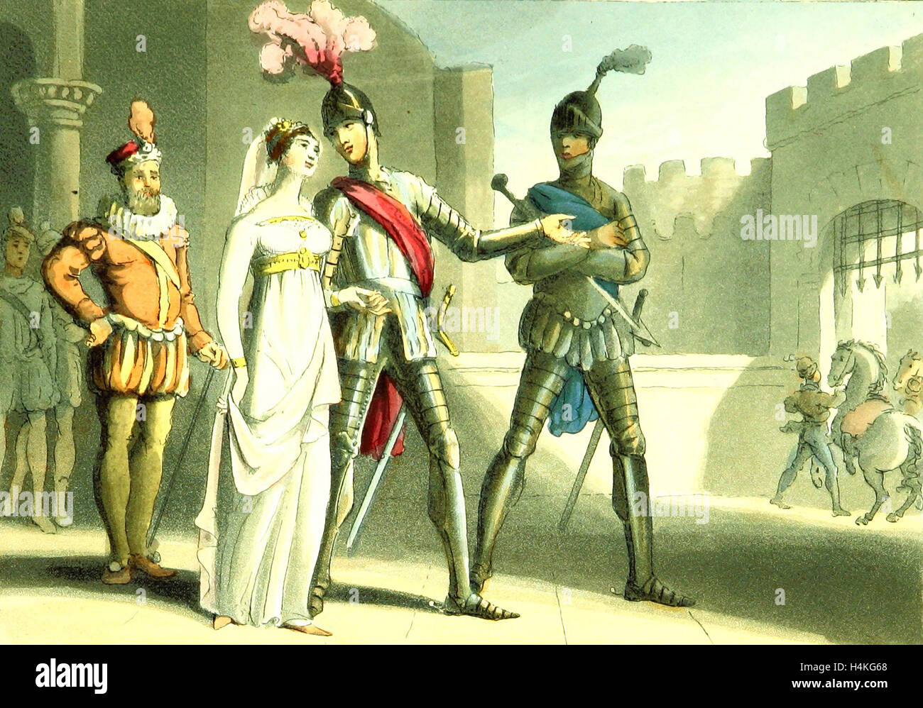 The Tournament, or, Days of Chivalry Stock Photo - Alamy