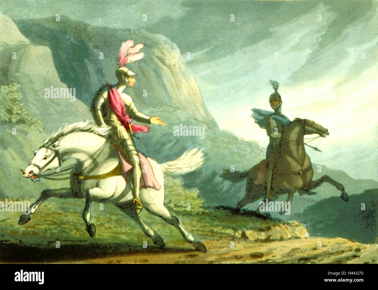 The Tournament, or, Days of Chivalry Stock Photo - Alamy