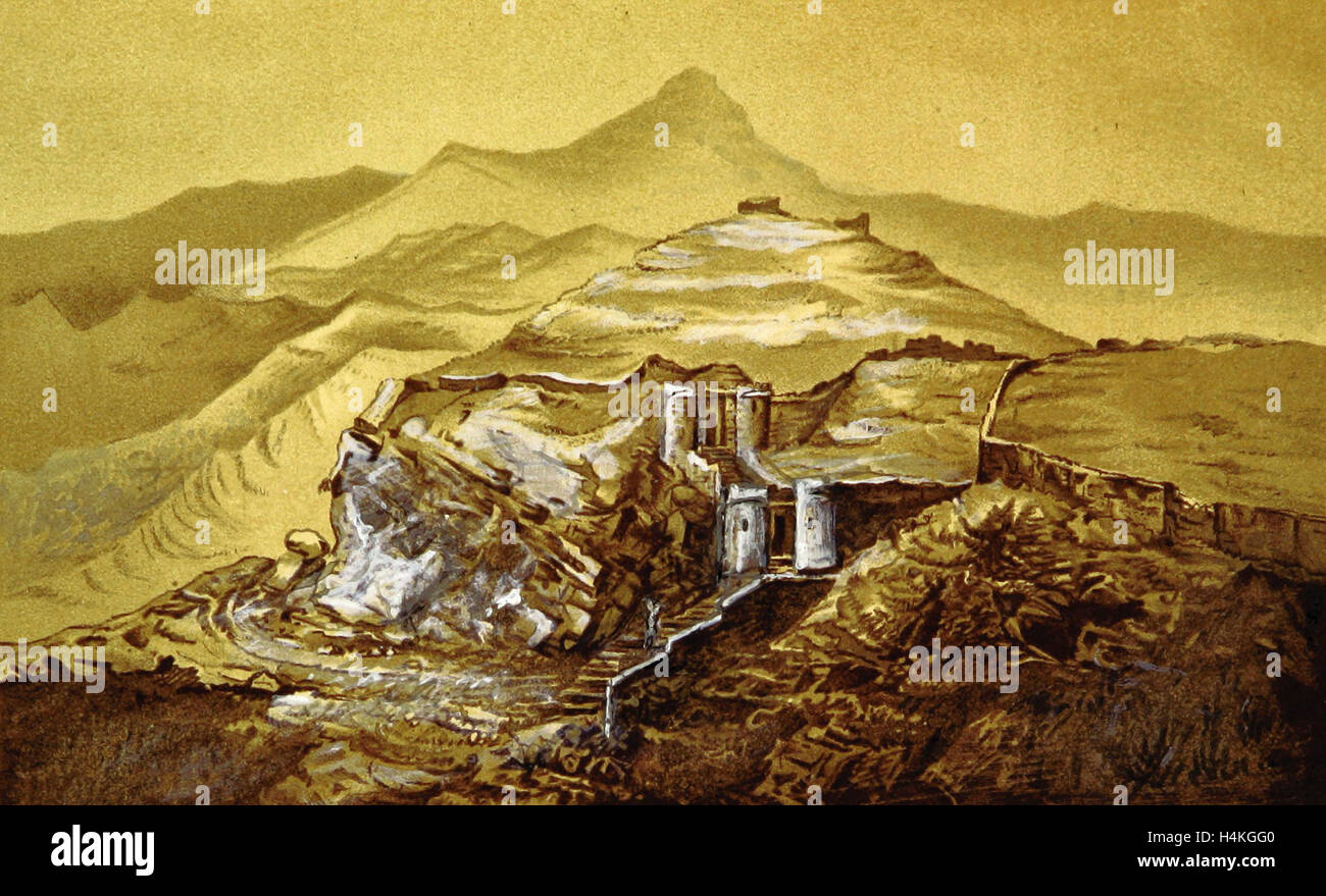 Singhur Fort, India, 19th century engraving 1803 Stock Photo - Alamy