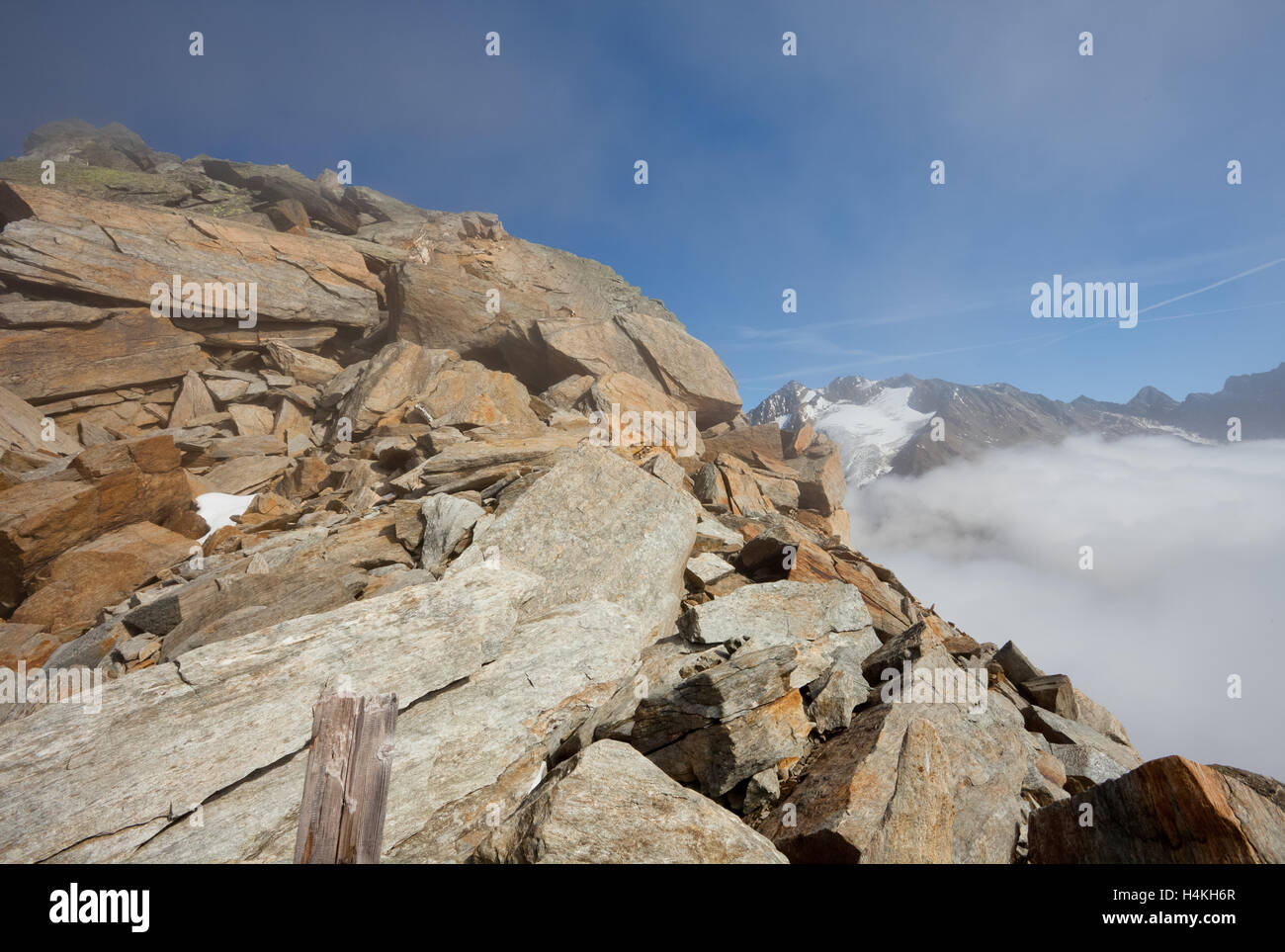 High mountain scenes from the Zillertal Alps - Italy Stock Photo - Alamy