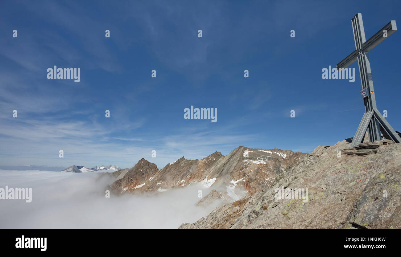 High mountain scenes from the Zillertal Alps - Italy Stock Photo - Alamy