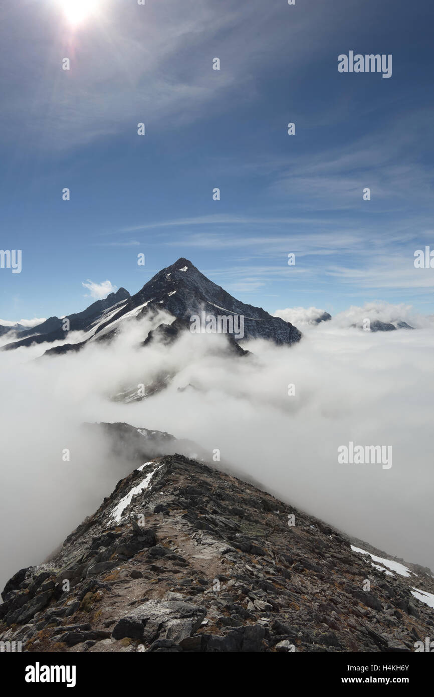 High mountain scenes from the Zillertal Alps - Italy Stock Photo - Alamy