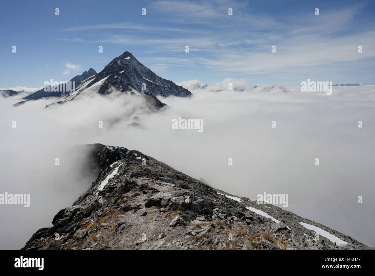 High mountain scenes from the Zillertal Alps - Italy Stock Photo - Alamy