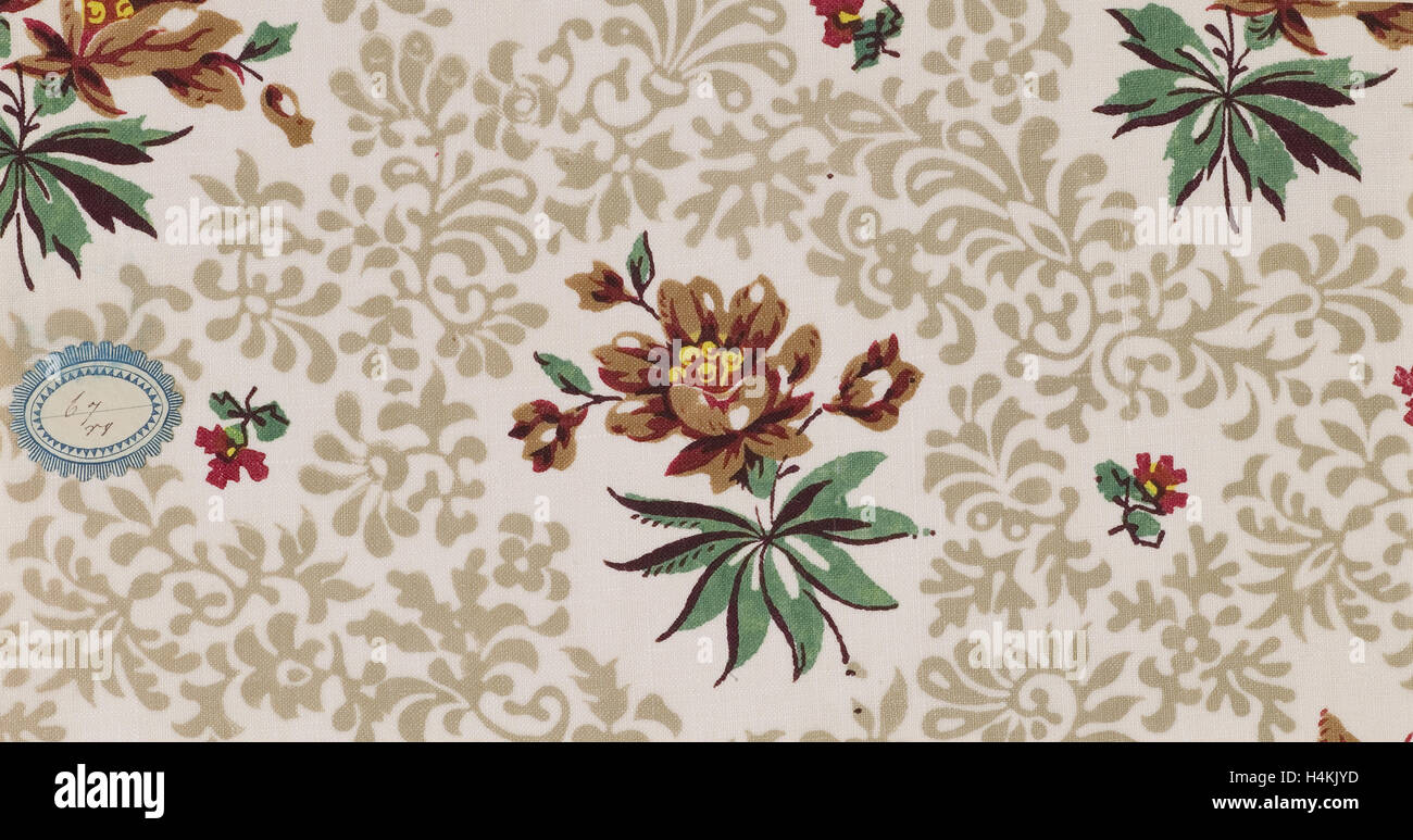 French Fabrics; First Half of the Nineteenth Century; 1800; 1810; 1820 ...