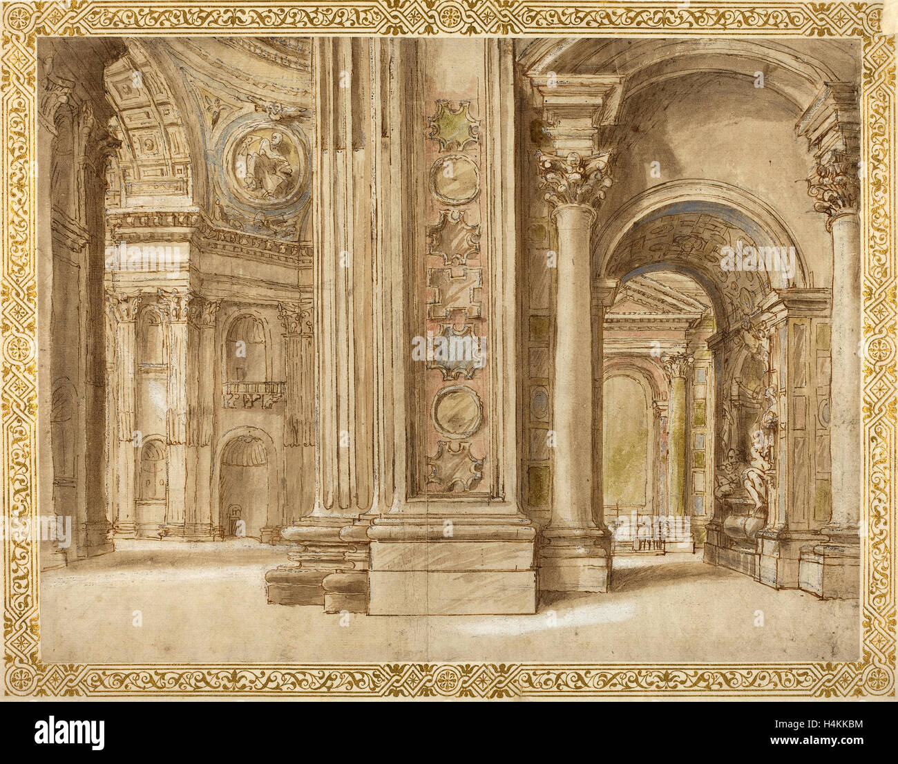 Italian 17th Century, The Interior of Saint Peter's, Rome, first ...