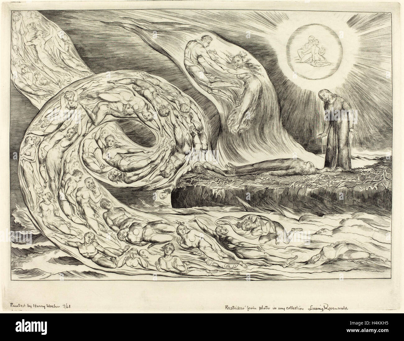 William Blake (British, 1757 - 1827), The Circle of the Lustful: Paolo ...