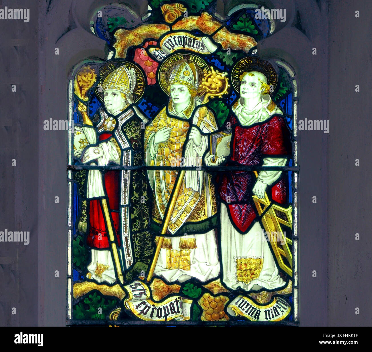 St. Augustine, St. Hugo, St. Laurentius or St. Lawrence, martyr ...