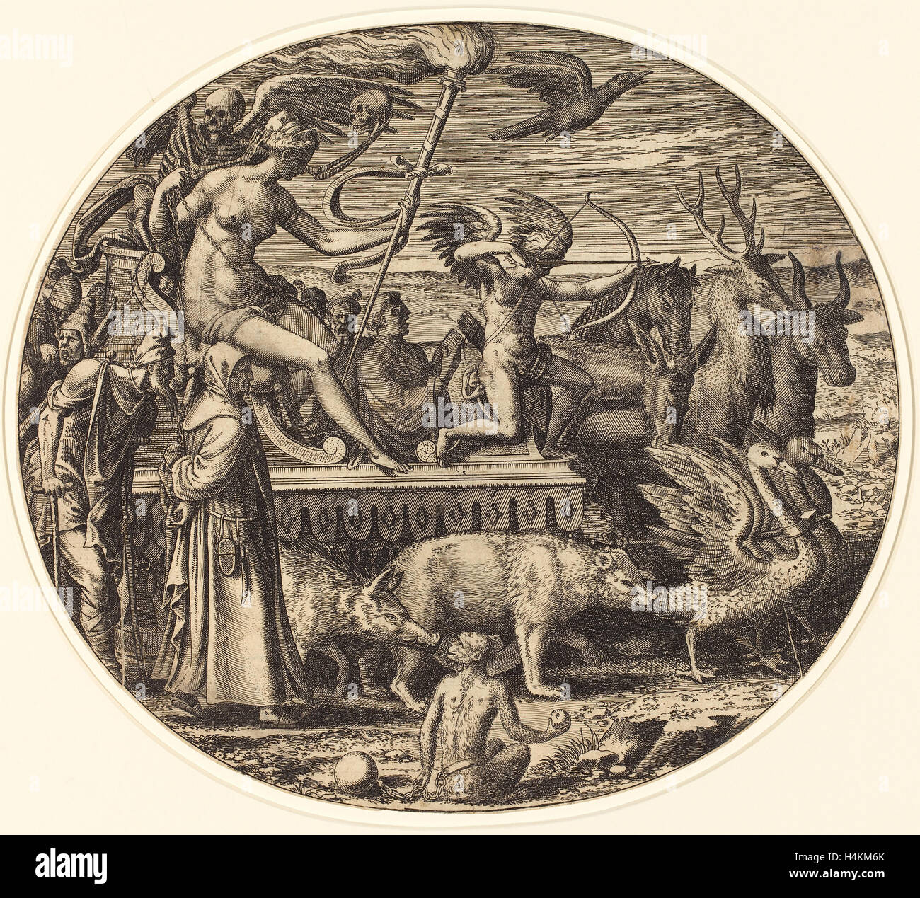 Léon Davent after Luca Penni (French (?), active 1540-1556), Lust, c ...