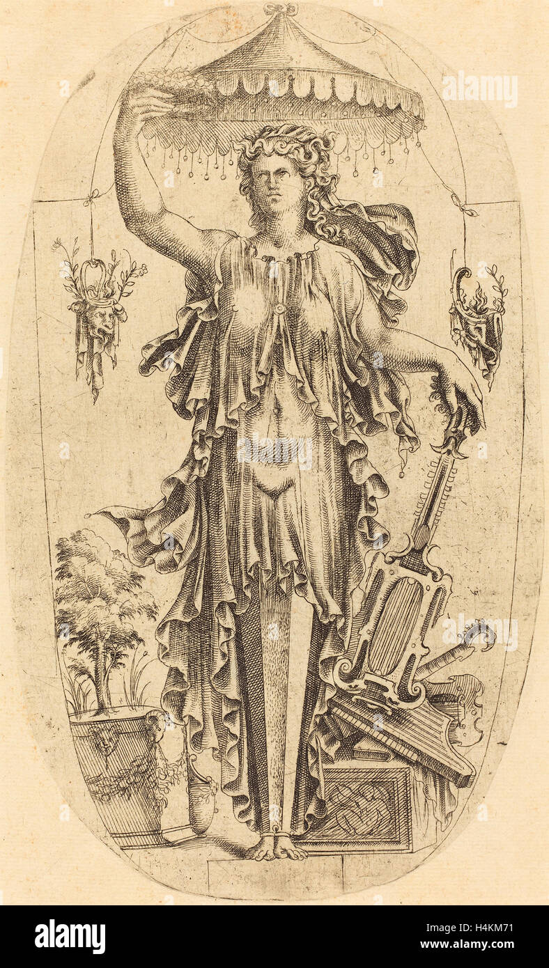 Jean Mignon (French, active 1543 - active c. 1545), Woman with Musical ...