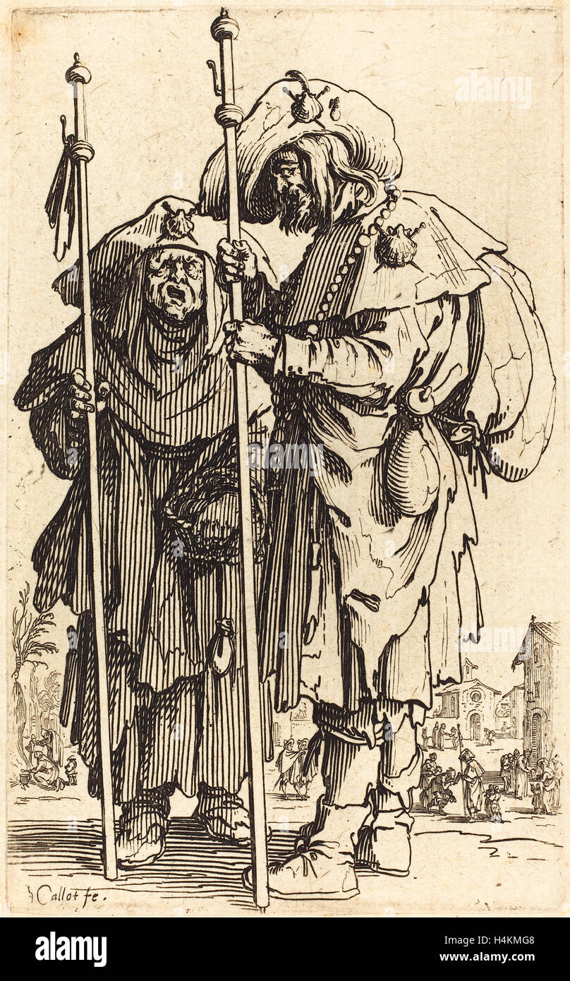 Jacques Callot (French, 1592 - 1635), The Two Pilgrims, c. 1622 ...