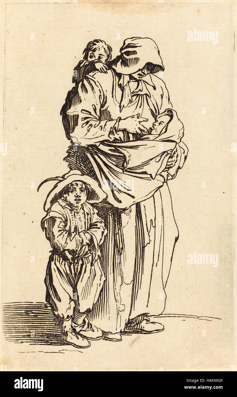 Jacques Callot (French, 1592 - 1635), Mother and Three Children, c ...