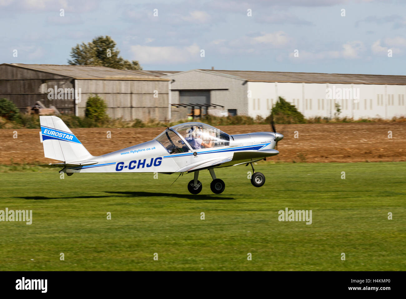 Aerotechnik EV-97 TeamEurostar UK G-CHJG taking-off from Breighton ...