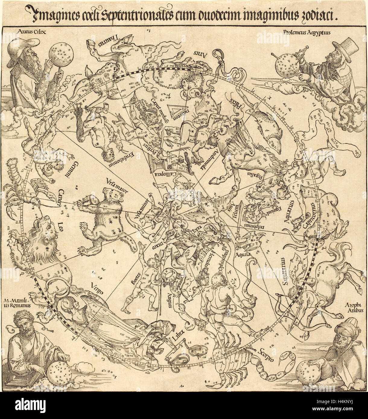 Albrecht Dürer (German, 1471 - 1528), The Northern Celestial Hemisphere ...