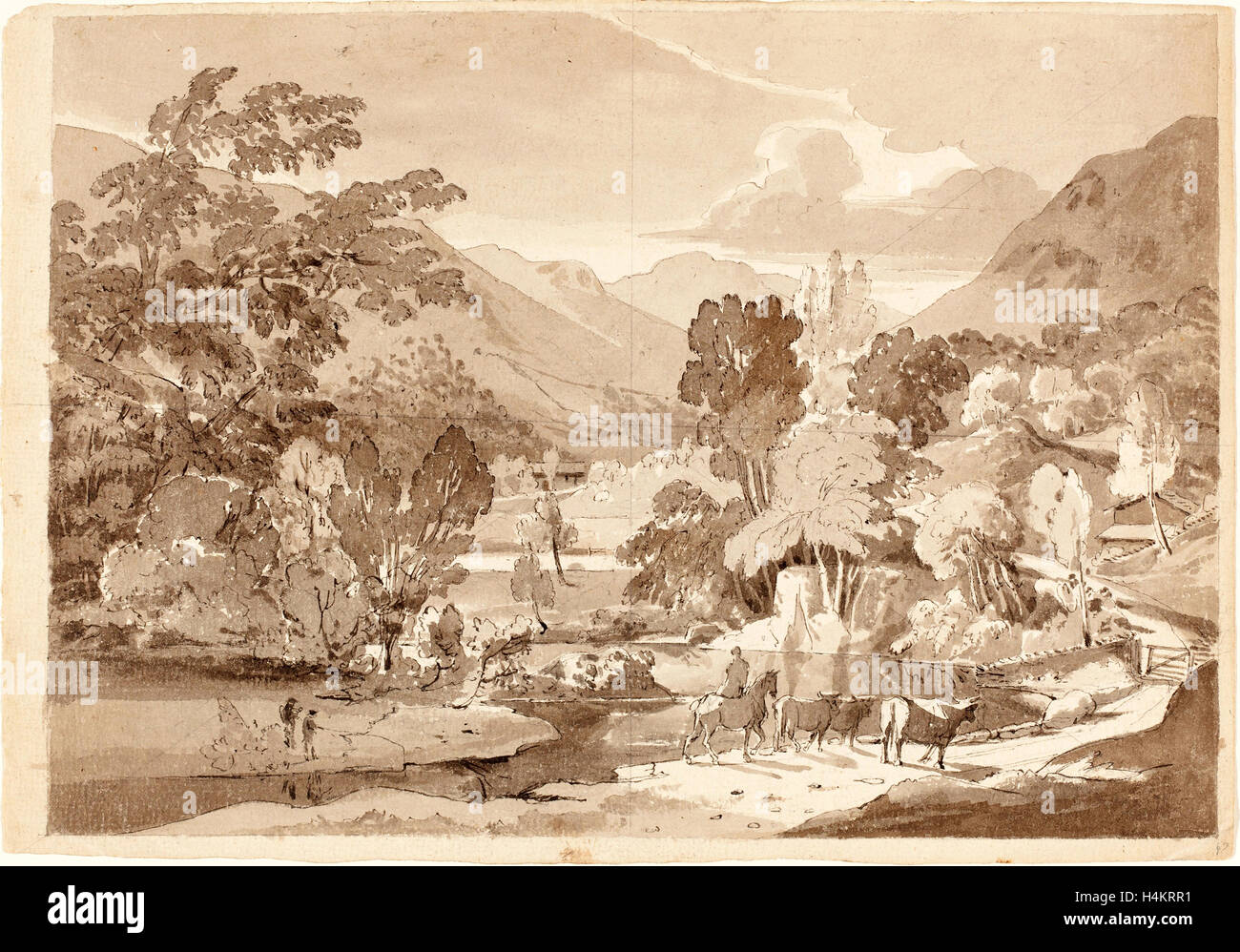 British 19th Century, A Mountainous Landscape, first half 19th century ...
