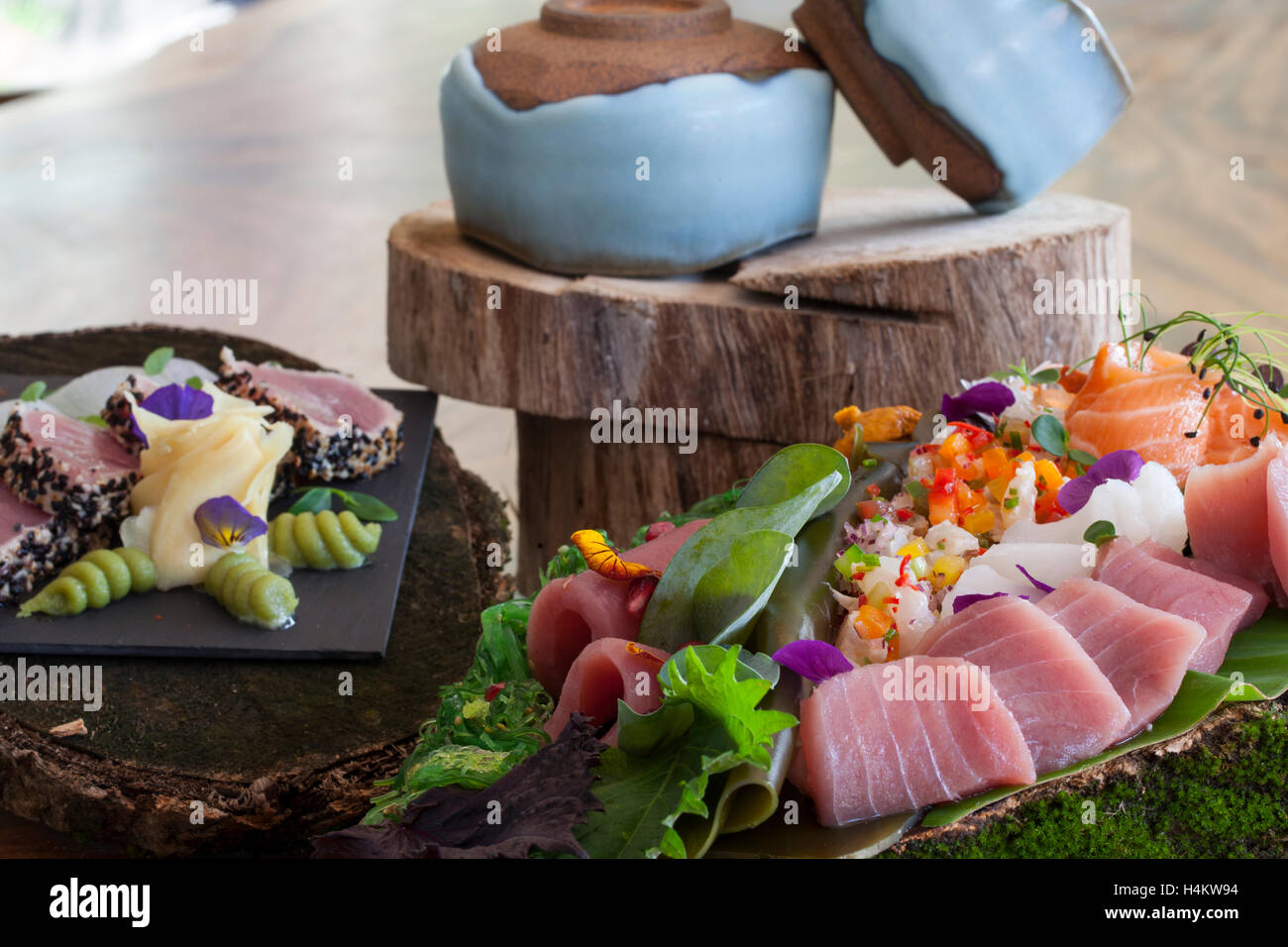 Sashimi, Raw Fish, Fine Dining, Healthy food Stock Photo - Alamy