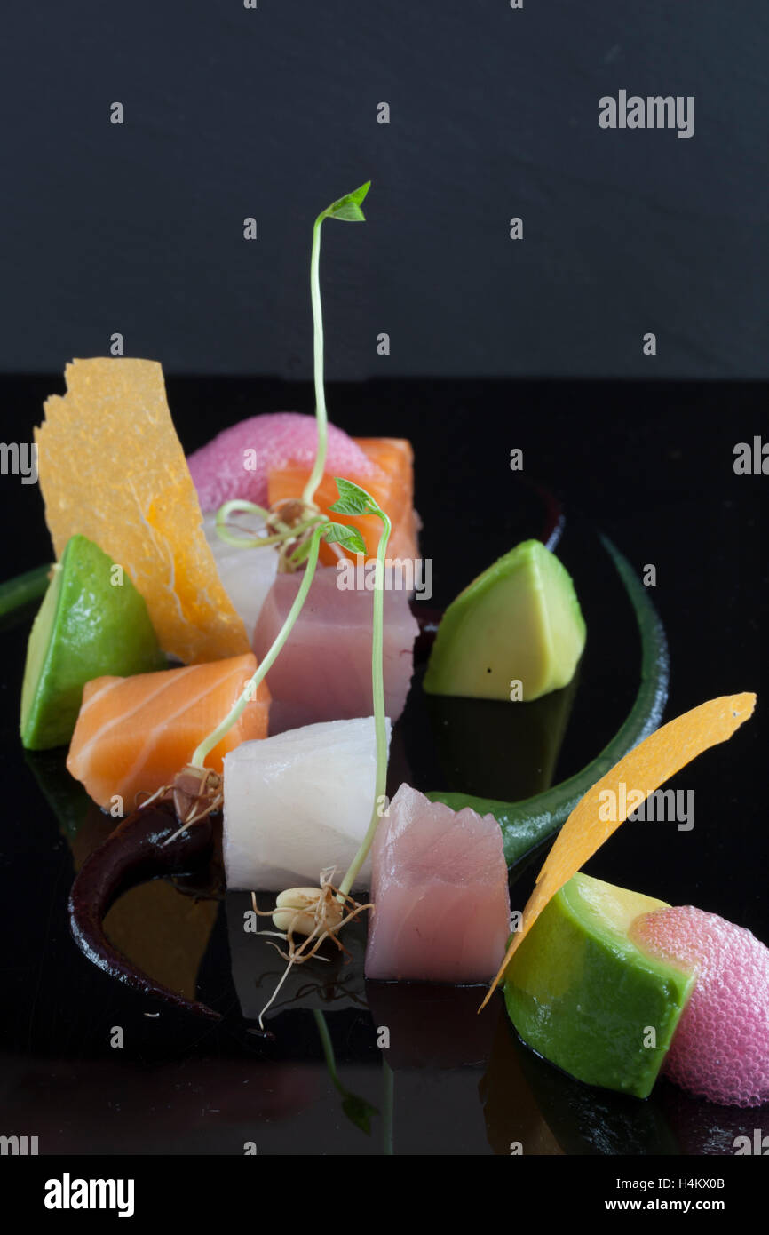 Sashimi, Raw Fish, Fine Dining, Healthy food Stock Photo - Alamy