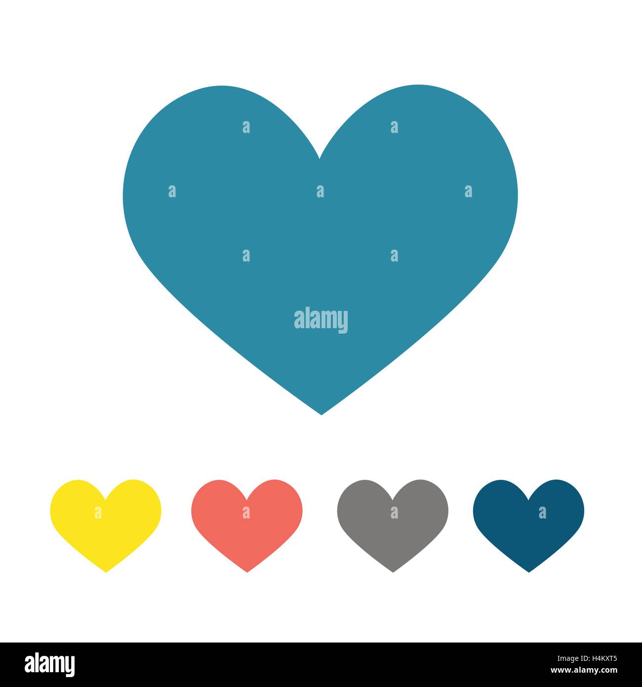 Heart Icon Vector Stock Vector Image & Art - Alamy