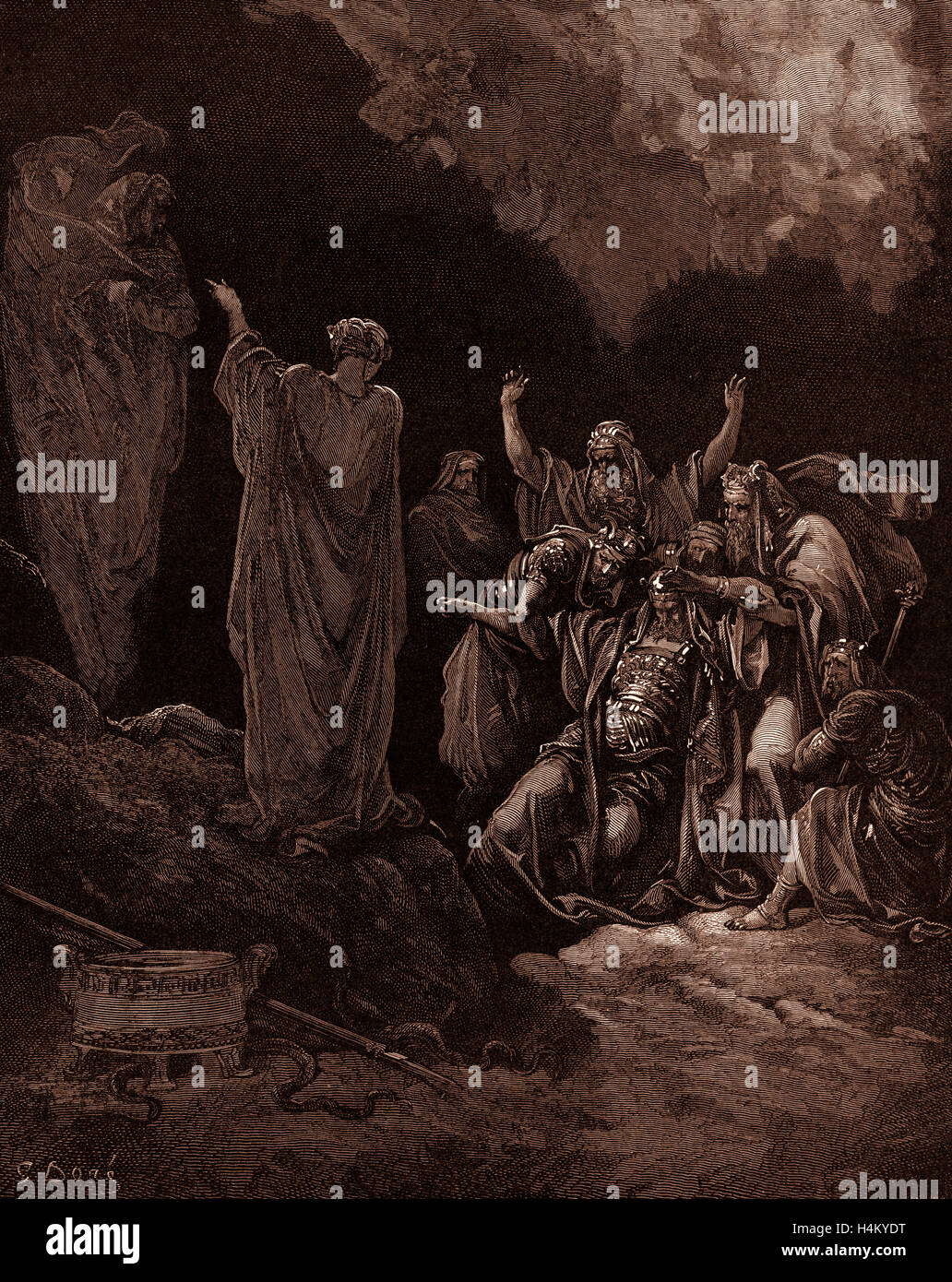 Saul and the Witch of Endor Stock Photo - Alamy