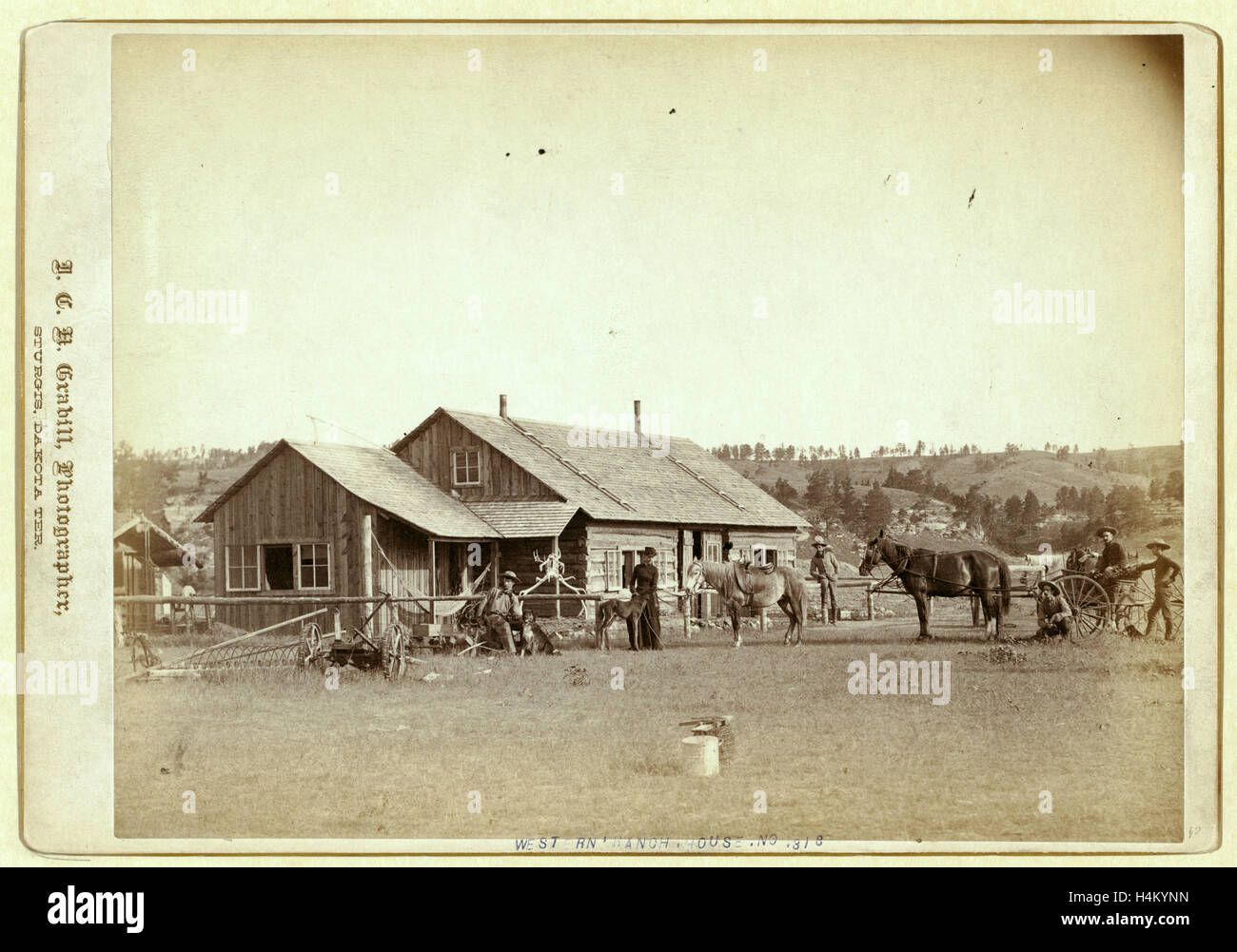 Western Ranch House Stock Photo - Alamy