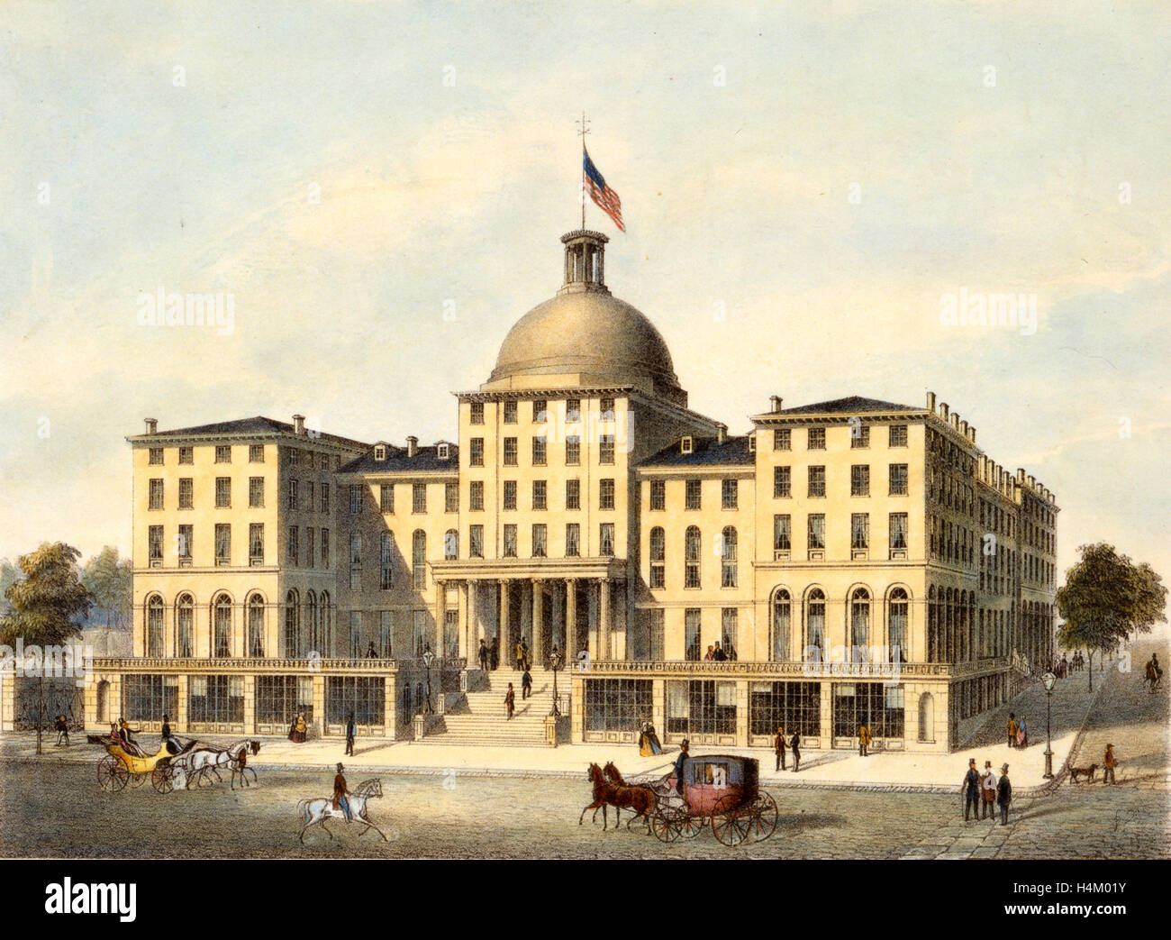 Burnet House, Hotel Burnet, Cincinnati, Ohio, Onken's Lithography ...