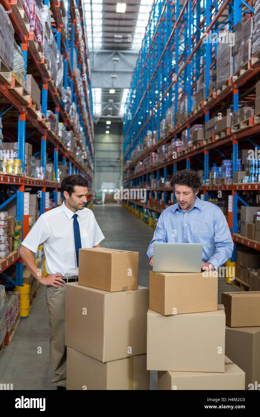 Laptop logistics hi-res stock photography and images - Alamy