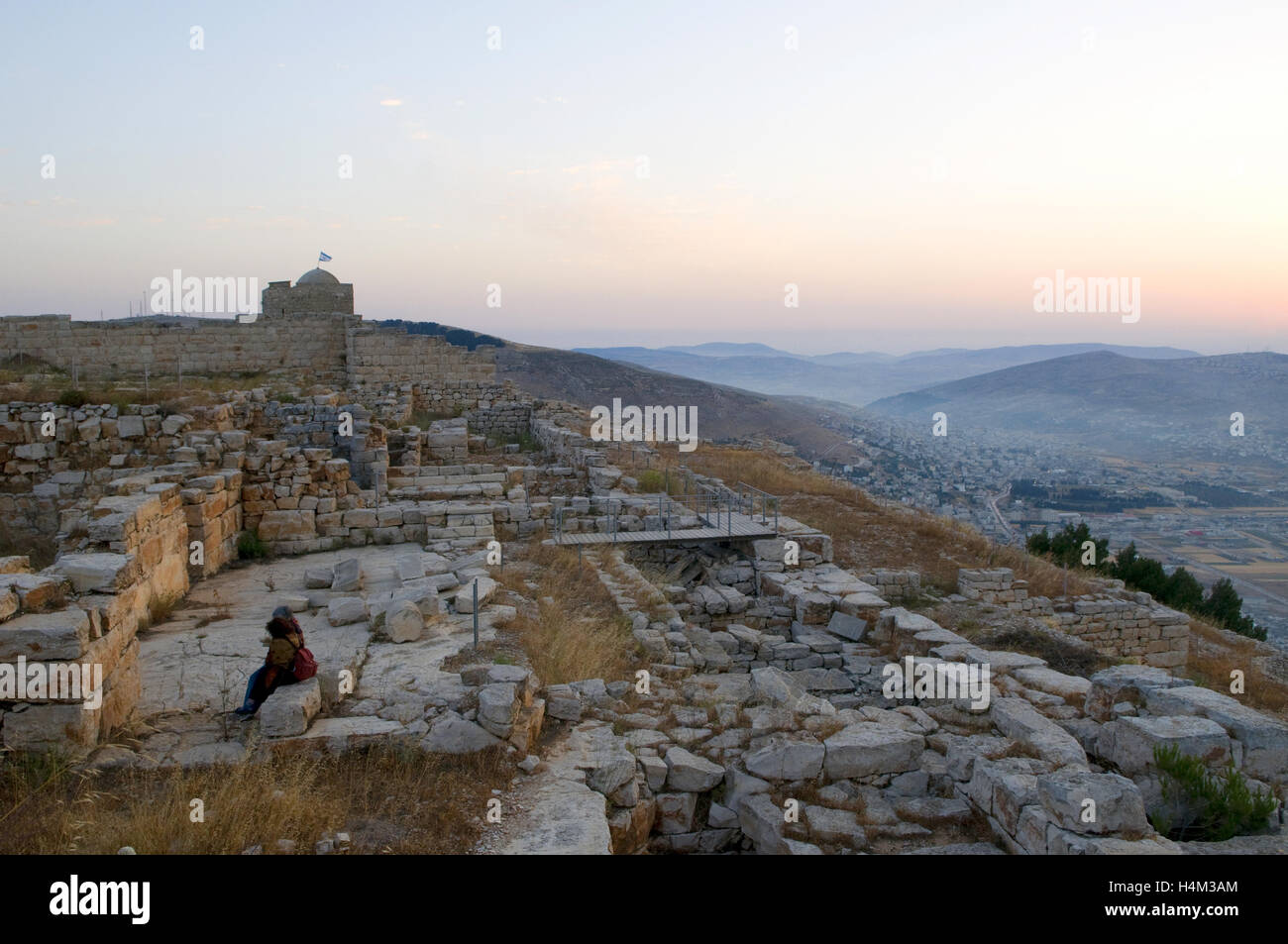 Ruins of the Samaritan town from the Hellenistic period, destroyed by ...