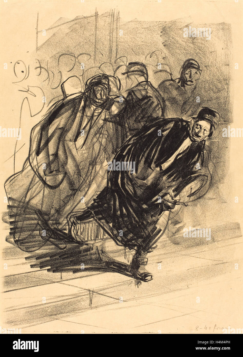 Jean-Louis Forain, The Lawyer Pursued, French, 1852 - 1931, 1915 ...