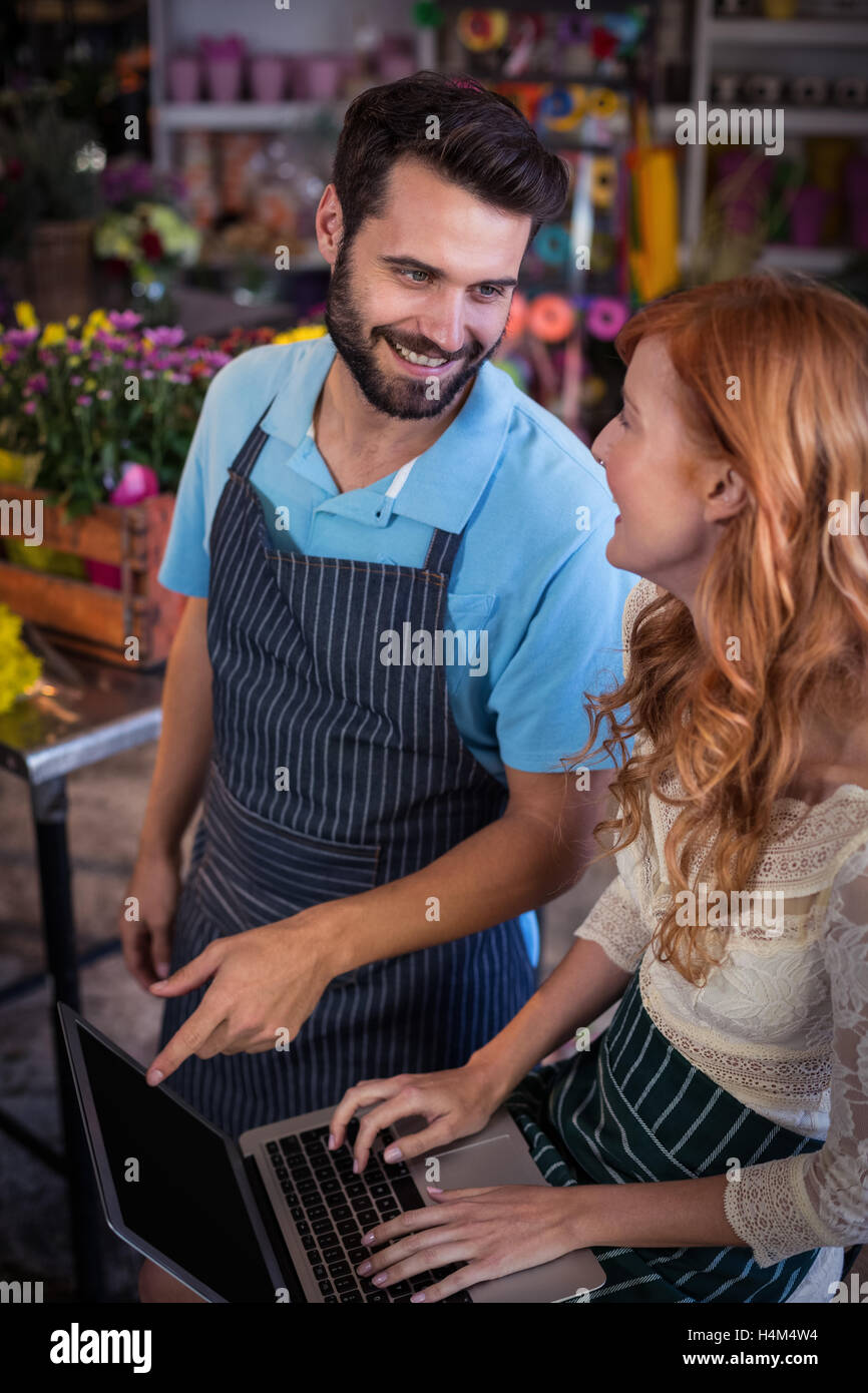 Happy business woman employee using hi-res stock photography and images ...