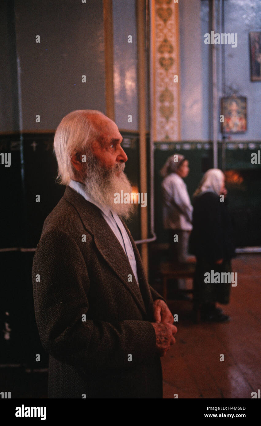 Harbin Russians in Russian Orthodox church, Harbin, Heilongjiang ...