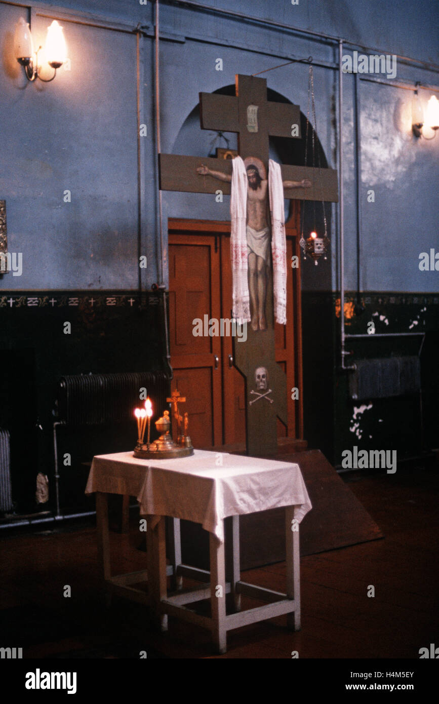 Harbin Russians in Russian Orthodox church, Harbin, Heilongjiang ...
