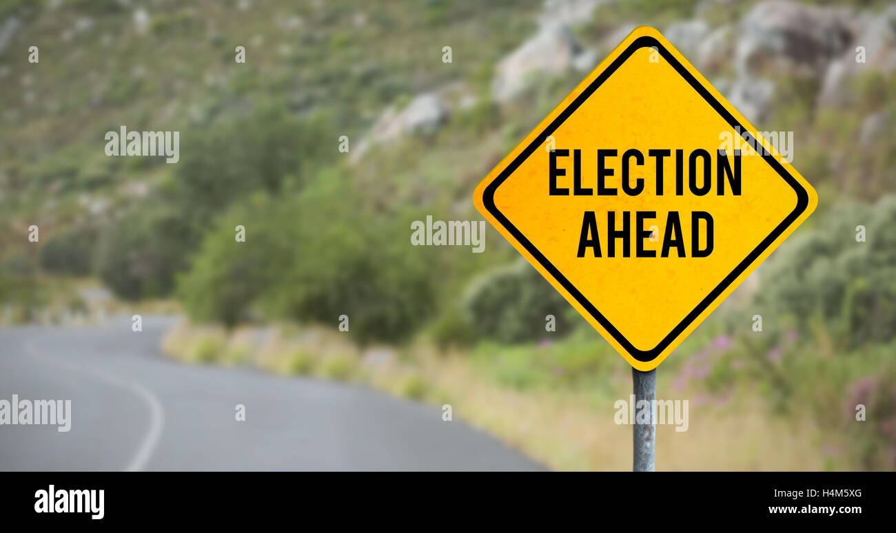 Election ahead sign hi-res stock photography and images - Alamy