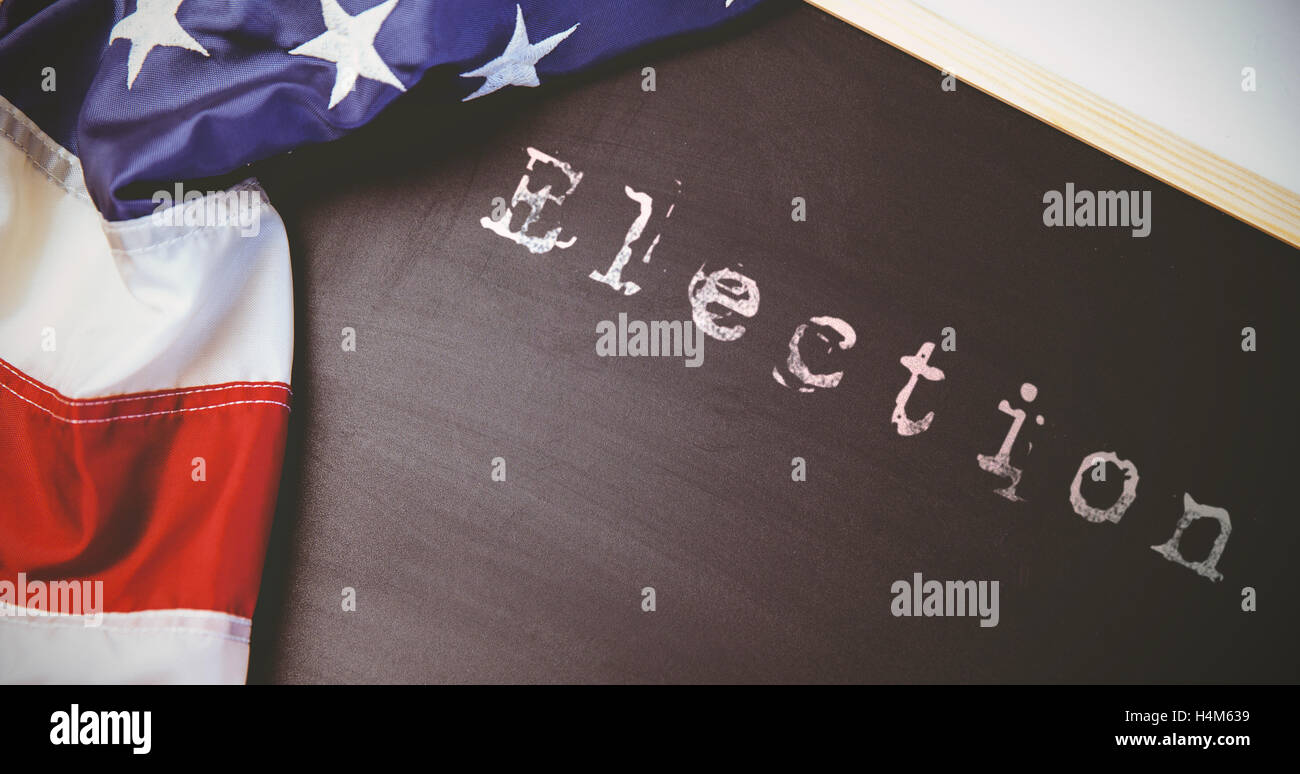 Composite image of election text Stock Photo - Alamy