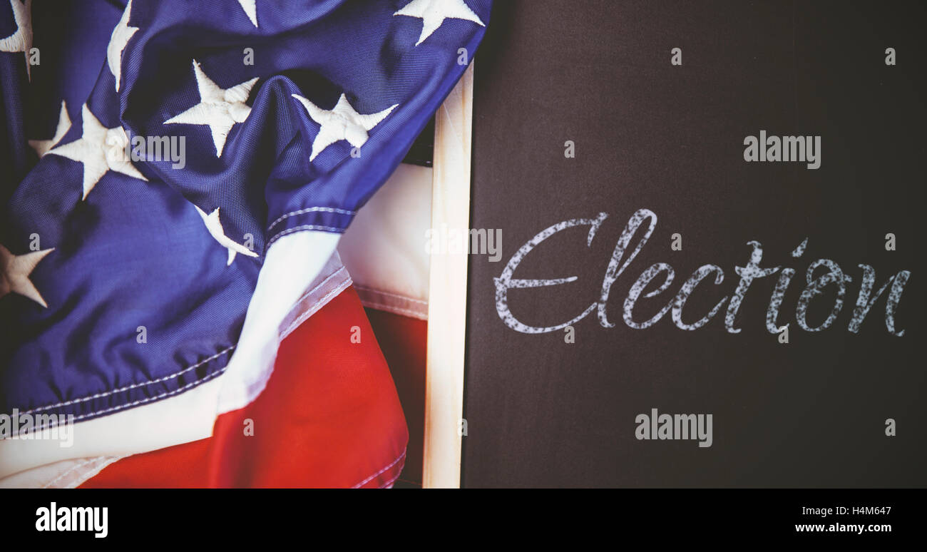 Composite image of election text Stock Photo - Alamy