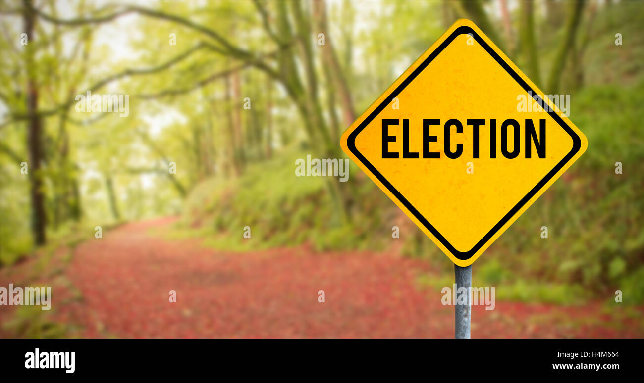 Composite image of election text Stock Photo - Alamy