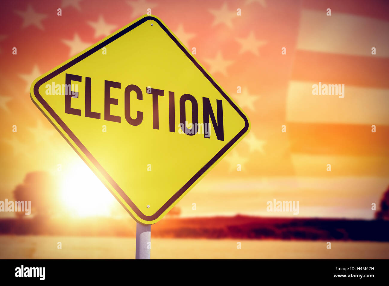 Composite image of election text Stock Photo - Alamy