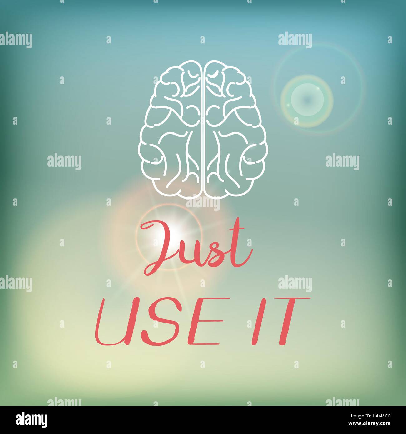 Sky blue brain Stock Vector Images - Alamy