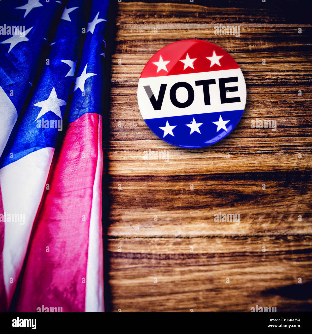 Composite image of political button Stock Photo - Alamy