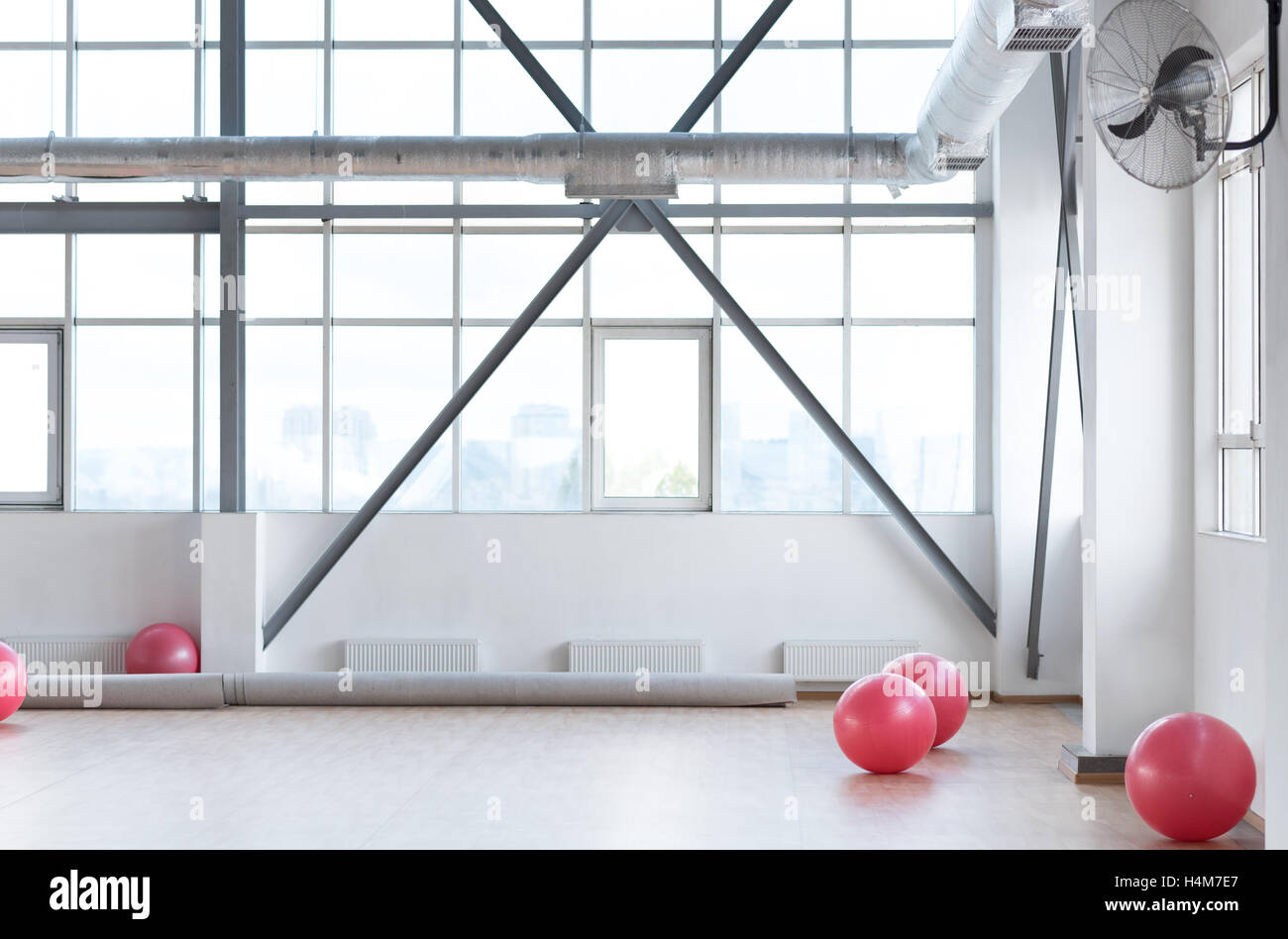 Close up of an empty fitness hall Stock Photo - Alamy
