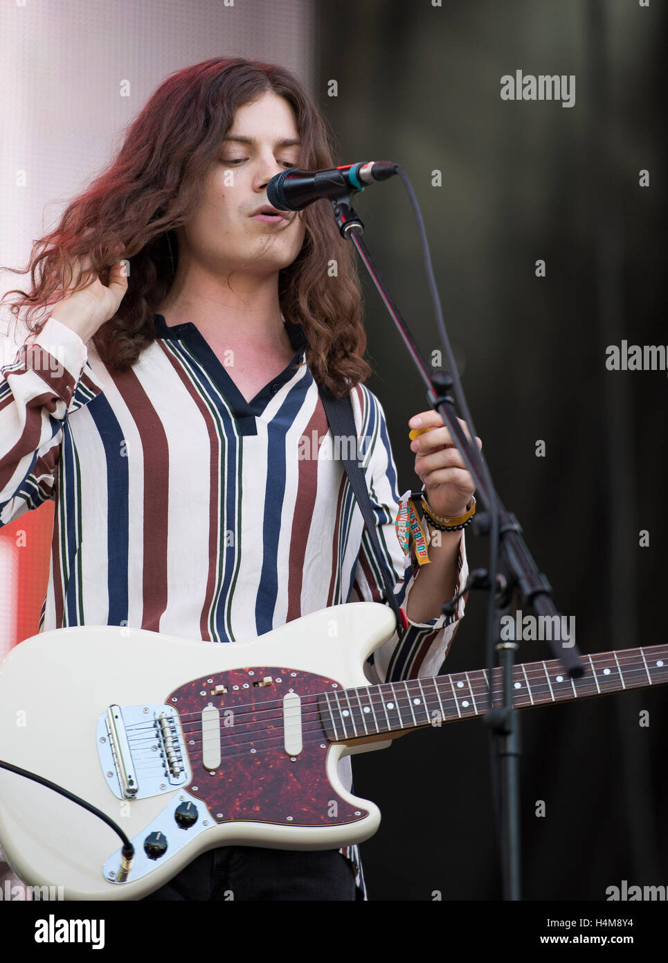 Garrett Borns aka BØRNS performs at Bumbershoot festival day 3 on ...