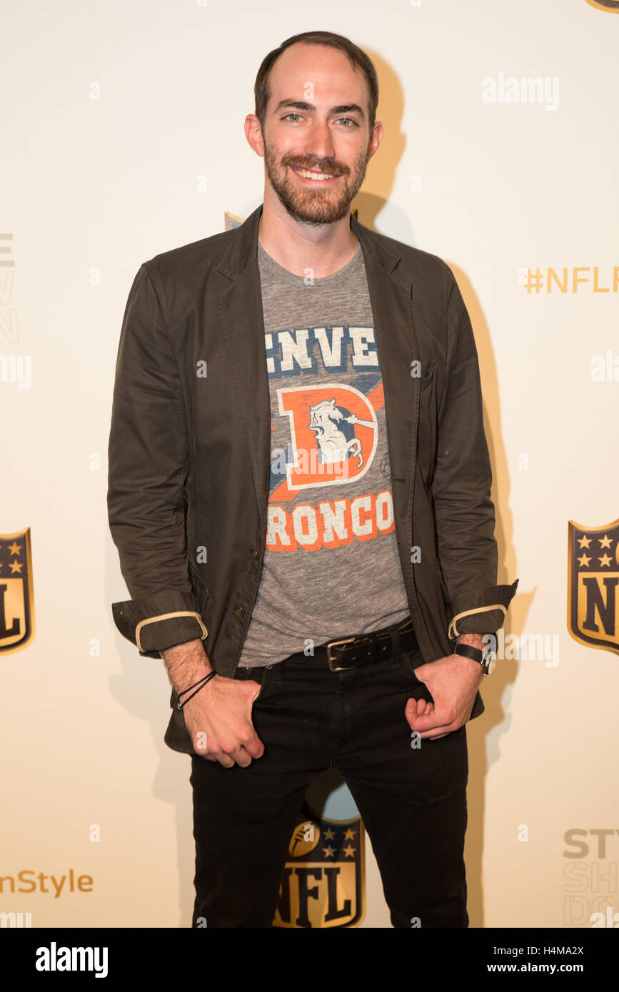Host Michael Stauffer attends the NFL Style Showdown at ArtBeam on ...