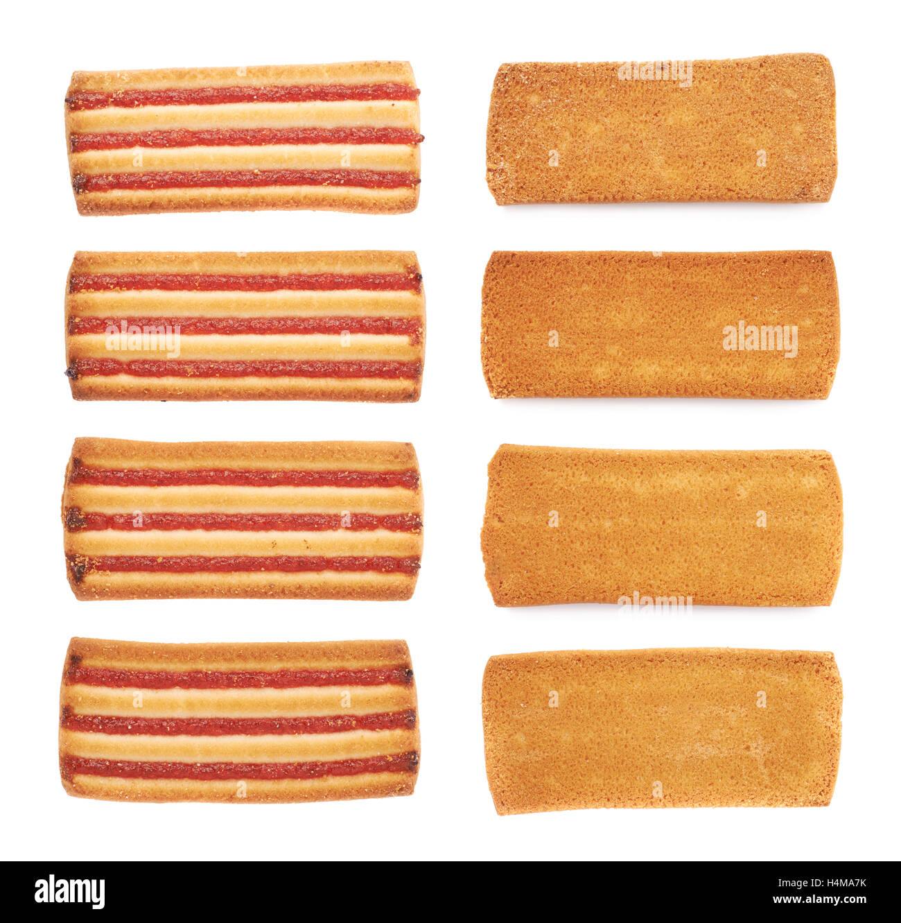 Set of cookies isolated over the white background Stock Photo - Alamy