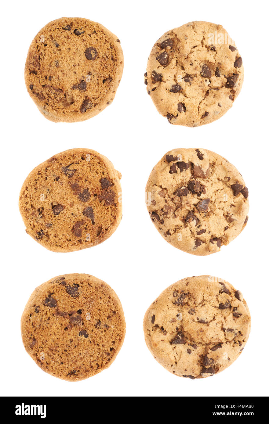 Pile of cookies isolated over the white background Stock Photo - Alamy