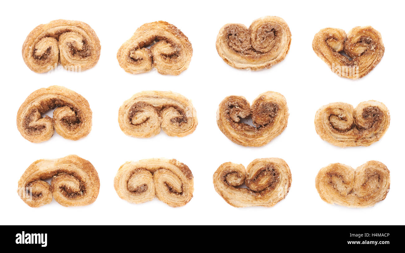 Set of cookies isolated over the white background Stock Photo - Alamy