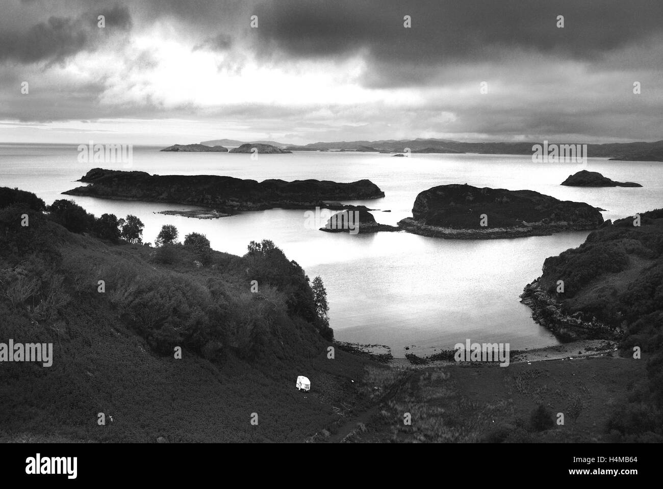 Drumbeg Viewpoint, Scotland Stock Photo - Alamy