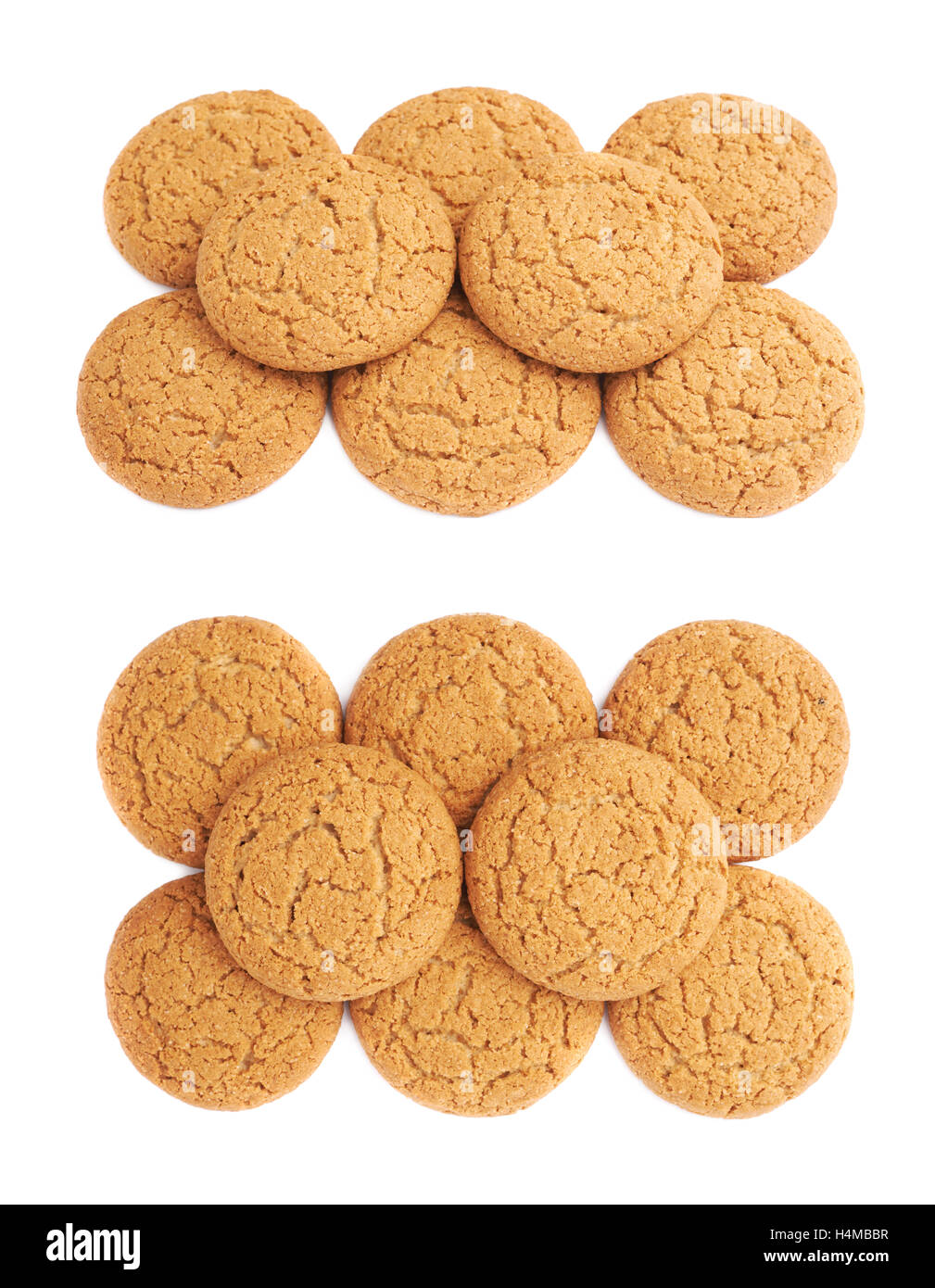 Pile of cookies isolated over the white background Stock Photo - Alamy