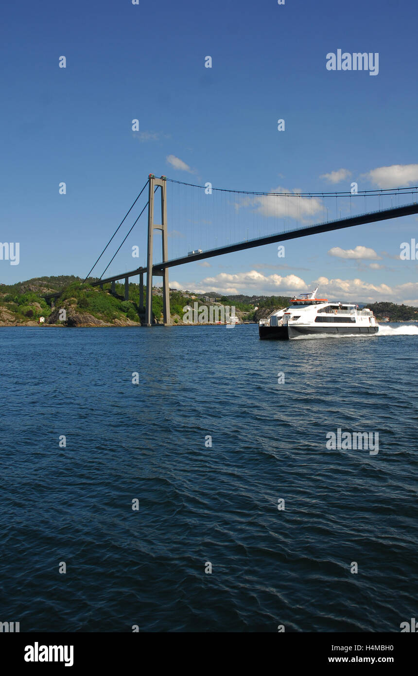 Norway, Norge, Bergen, Byfjorden, Askoy Bridge Stock Photo - Alamy