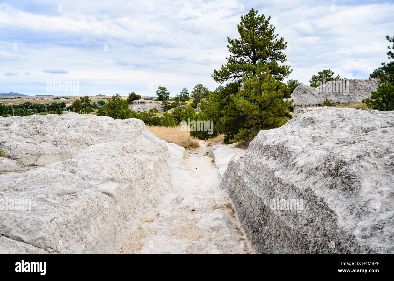Oregon Trail Ruts State Historic Site Stock Photo - Alamy